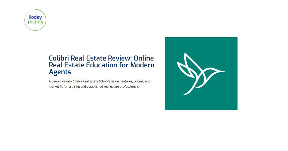 Colibri Real Estate Review (2026): Pricing & Features for Online Real ...