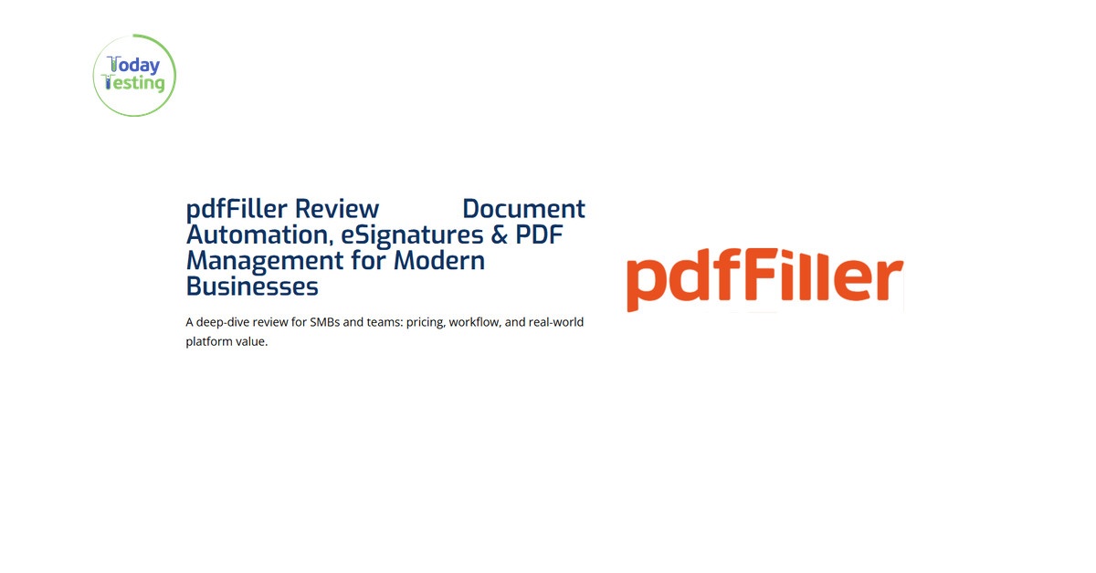 pdfFiller Review 2025: Pricing, Features & SaaS Alternatives