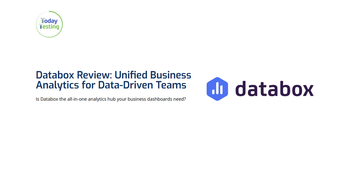 Databox Review 2024: Unified Analytics, Pricing & Promo Codes