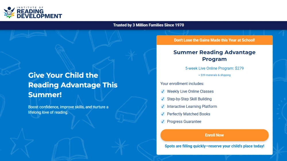 Institute of Reading Development Review 2026 – Pricing, Features, Alternatives